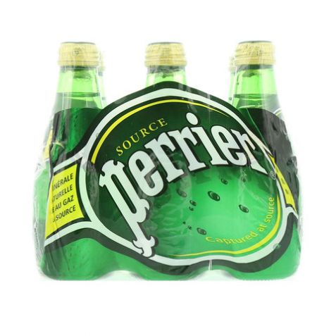 PERRIER SPARKLING WATER 6 X 200 ML