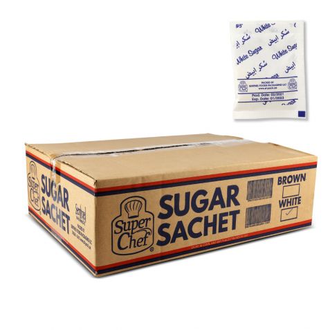 SUPERCHEF SUGAR PORTION WHITE 1000 X 5 GM